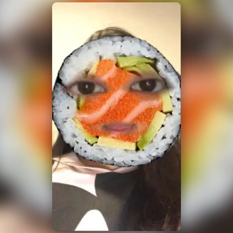 Sushi Face Lens by Danielle Grace - Snapchat Lenses and Filters