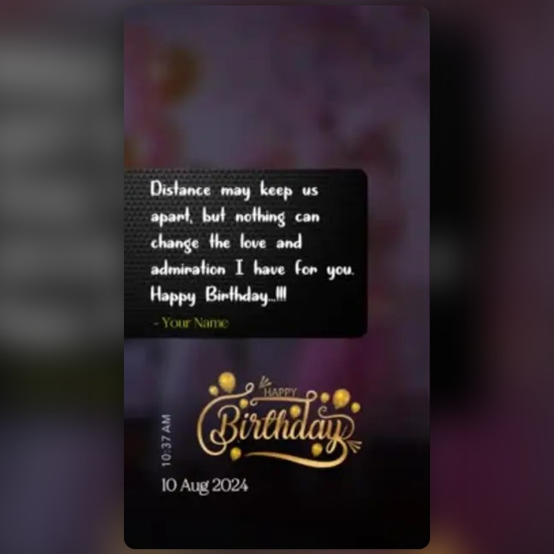 Birthday Wishes Filter by Pransu Varshney | Snapchat Lenses