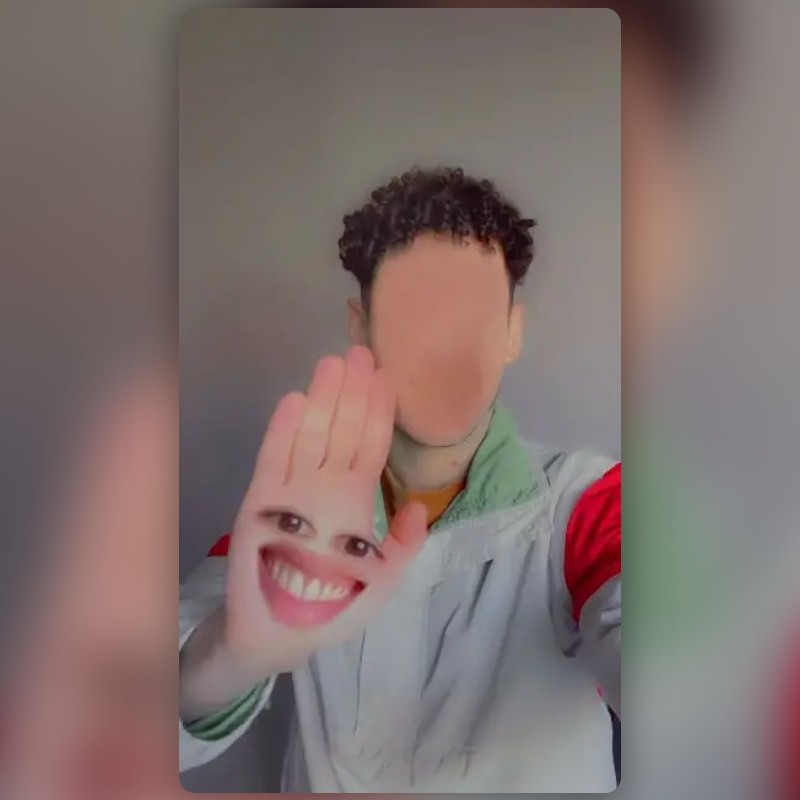Face on Hand Lens by Snapchat - Snapchat Lenses and Filters