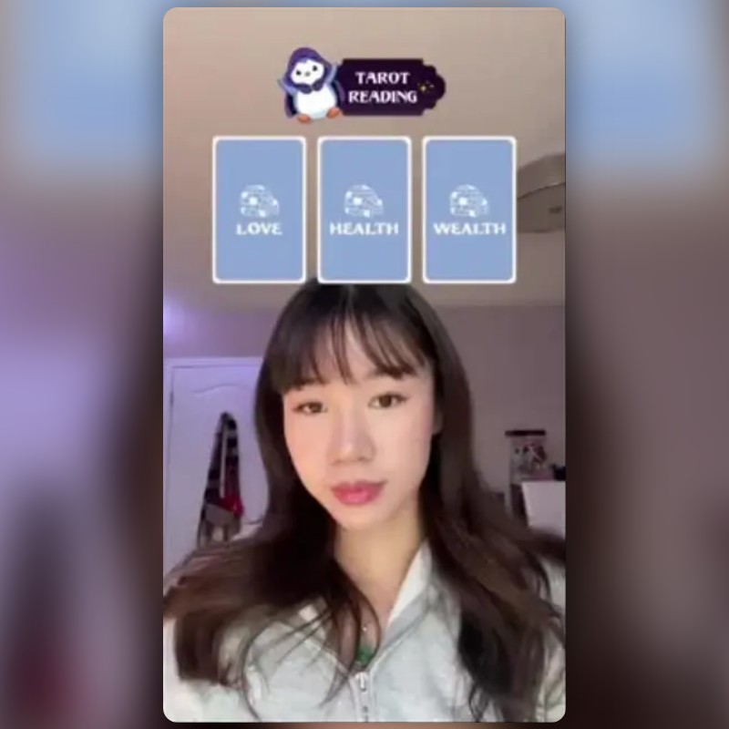 Tarot Reading Filter by Pudgy Penguins | Snapchat Lenses