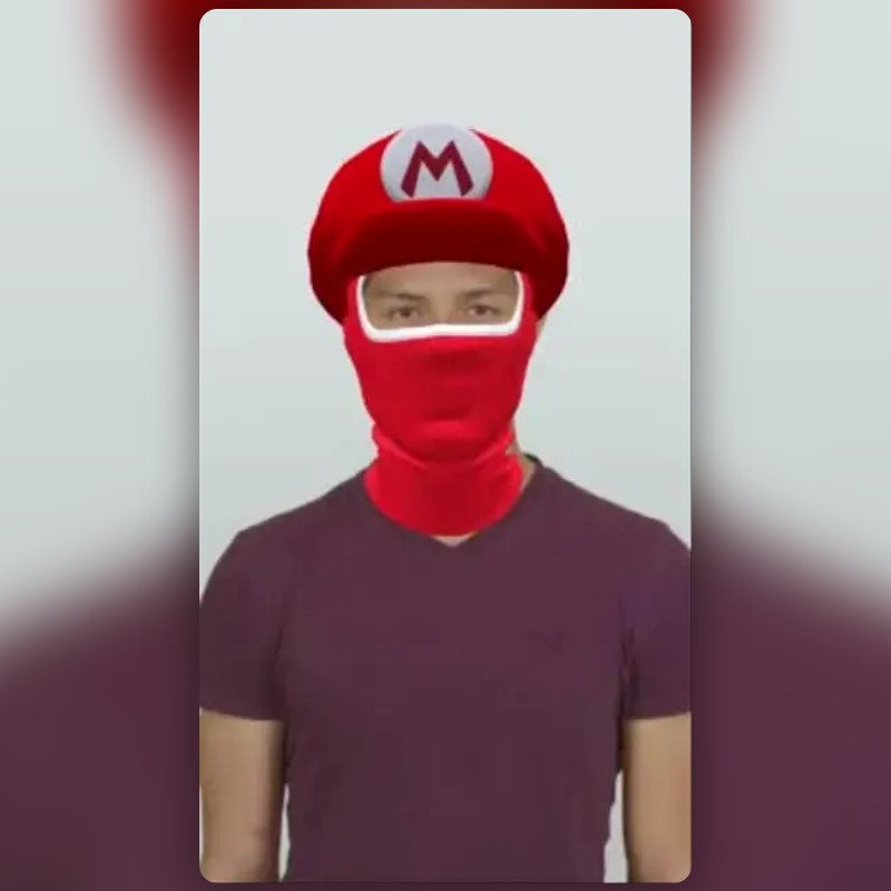 mario ski mask Lens by Craig Williams - Snapchat Lenses and Filters