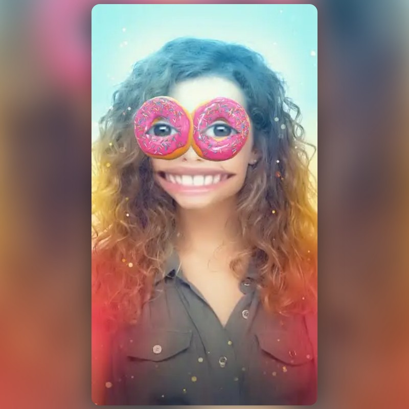 Donuts Glasses Lens by Snapchat - Snapchat Lenses and Filters