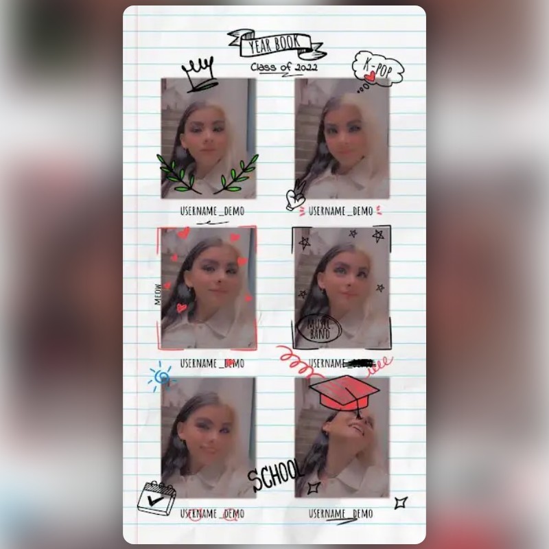 Year Book Filter by Snapchat | Snapchat Lenses