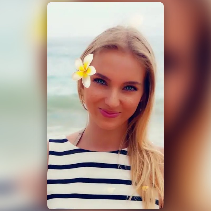 Flower in Hair Filter by Snapchat | Snapchat Lenses