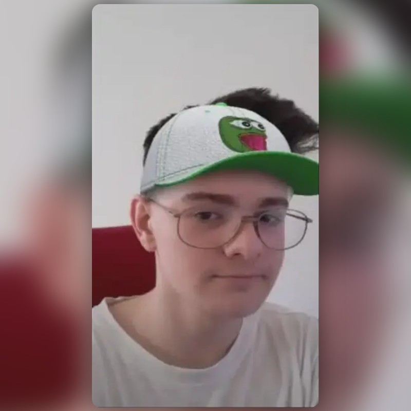 Pepe The Frog Cap Lens by Ian - Snapchat Lenses and Filters