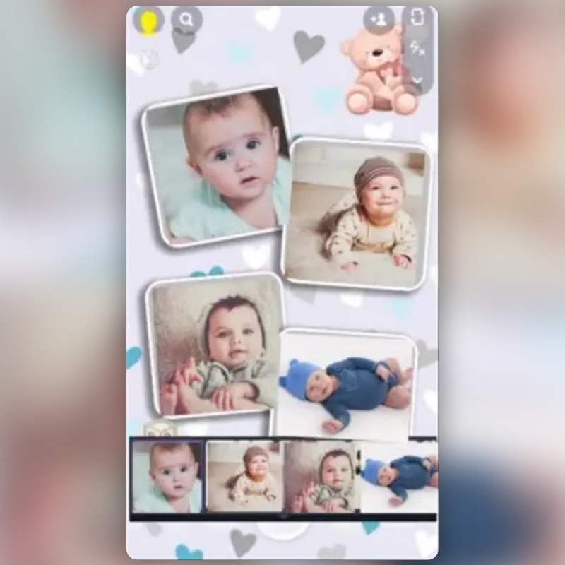 Baby Boy Collage Filter by Tom Silva | Snapchat Lenses