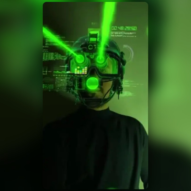 Holographic Helmet Filter by Haval Zebari | Snapchat Lenses