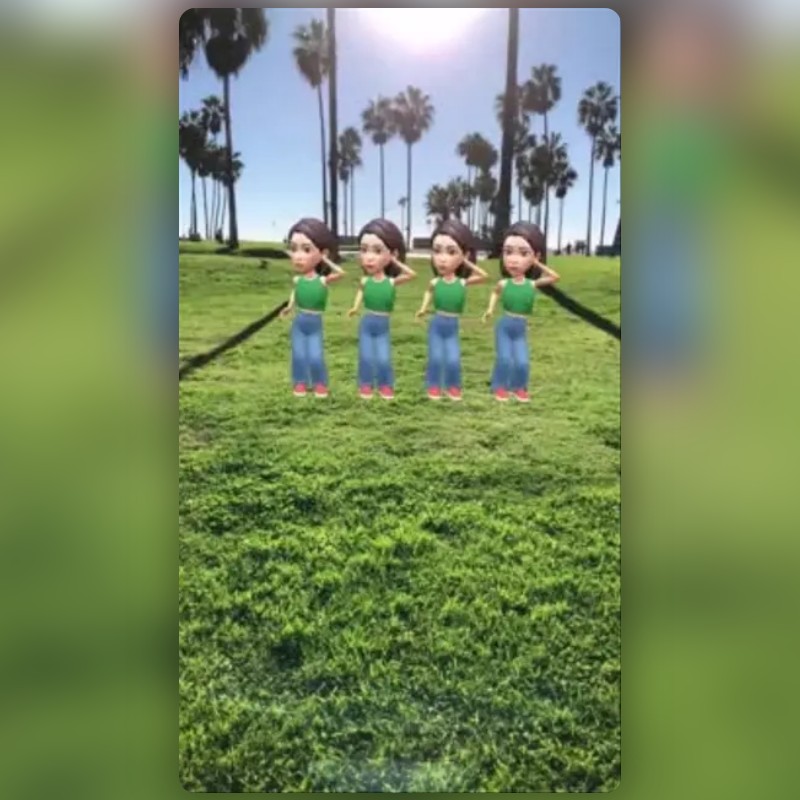 bitmoji walk Lens by Lol Snapz - Snapchat Lenses and Filters
