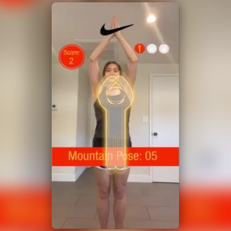 Nike Yoga Lens by Nike - Snapchat Lenses and Filters