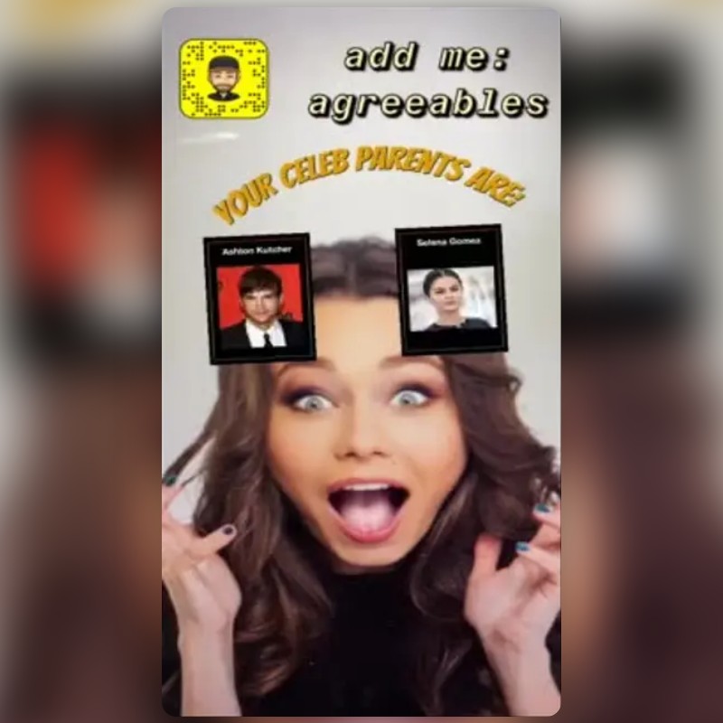Celebrity Parents Filter by agreeable greg | Snapchat Lenses