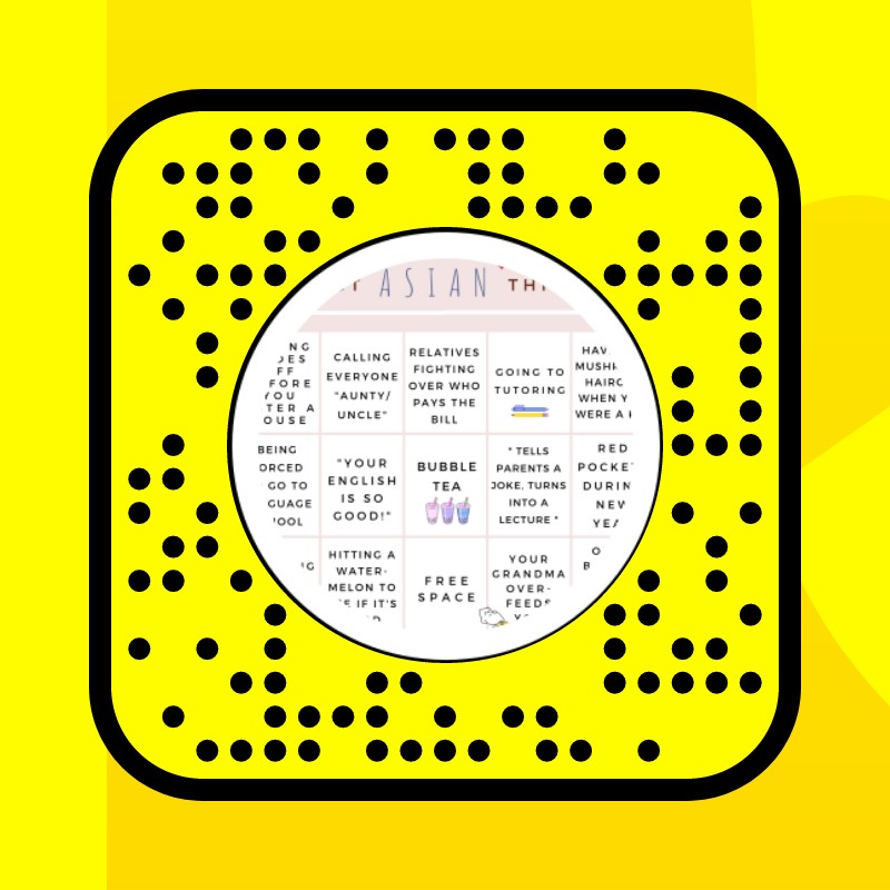 Asian Bingo Filter by 🍒 lycheeart 🍒 | Snapchat Lenses