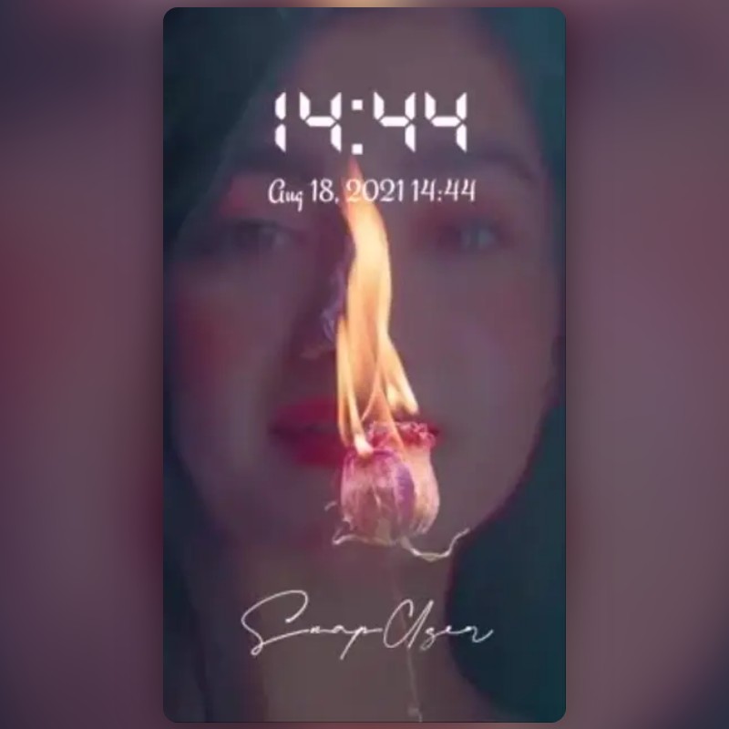 Fire Rose Filter by Sunny Bahadurpuria🎥 | Snapchat Lenses