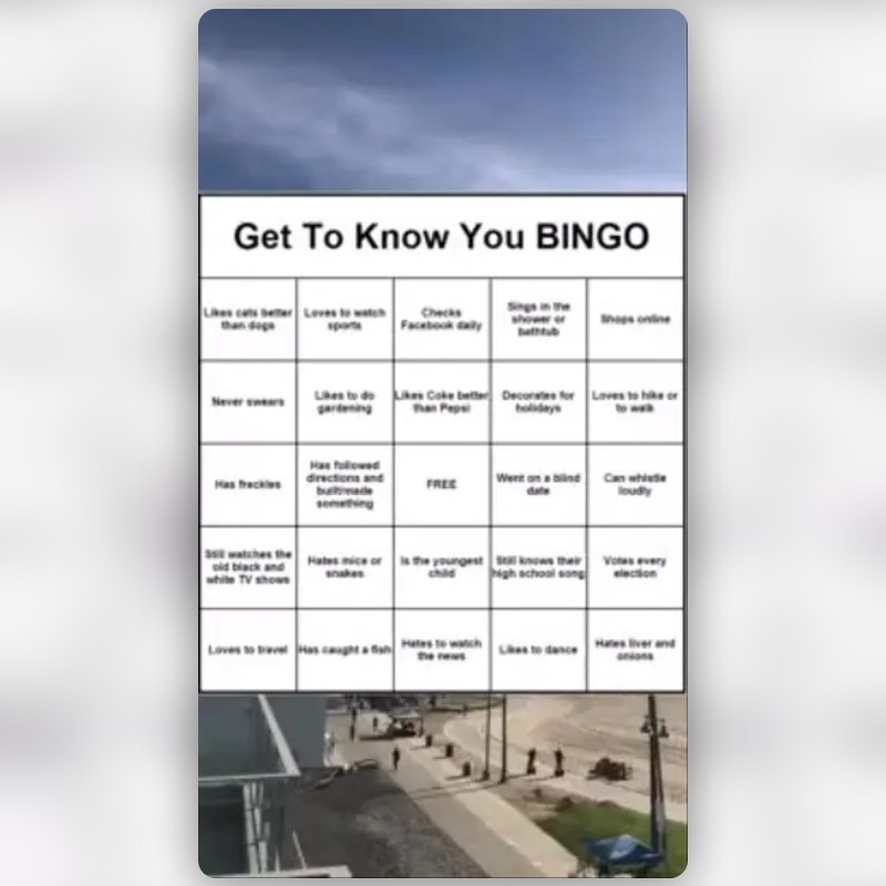 Know you Bingo Filter by Nolan | Snapchat Lenses