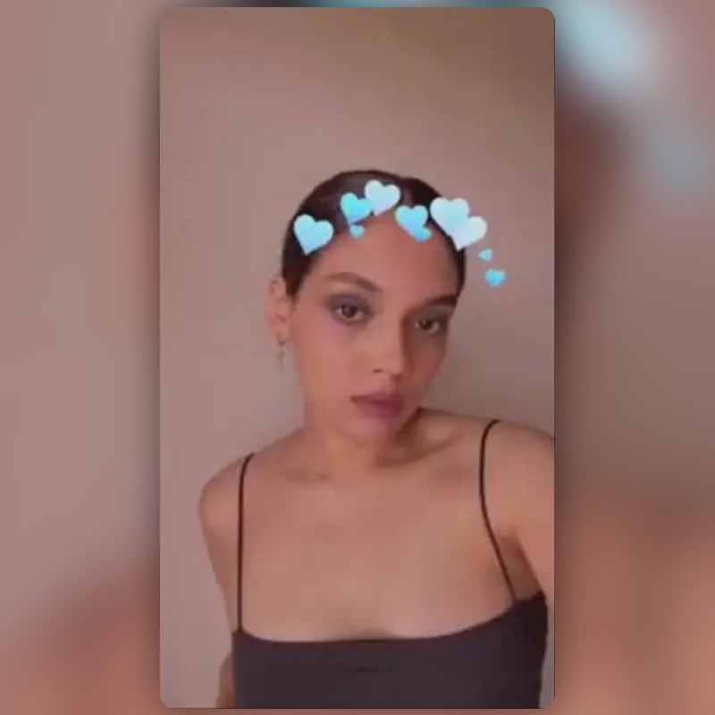 blue hearts Lens by Ritika - Snapchat Lenses and Filters