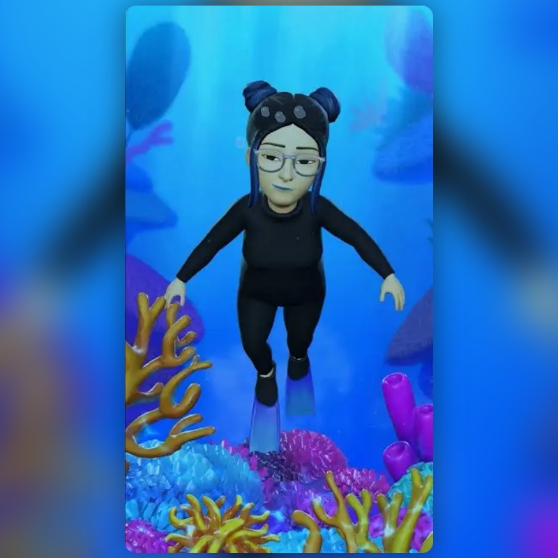 Under the Sea Lens by Snapchat - Snapchat Lenses and Filters
