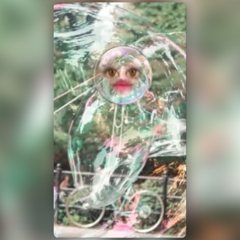 Giant Bubbles Lens by Danielle Grace - Snapchat Lenses and Filters