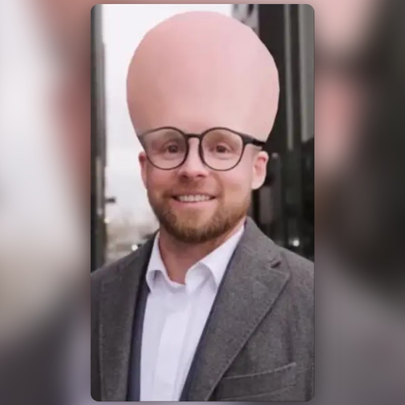 Big & Bald Lens by Nick Kazakov - Snapchat Lenses and Filters