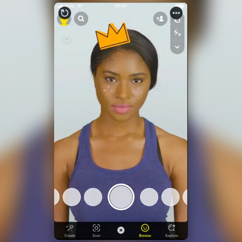 JollyMango Crown Lens by Snapchat - Snapchat Lenses and Filters