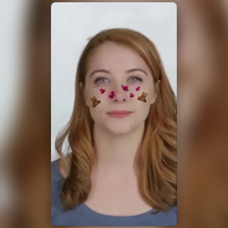 Teddy bear Lens by adina - Snapchat Lenses and Filters