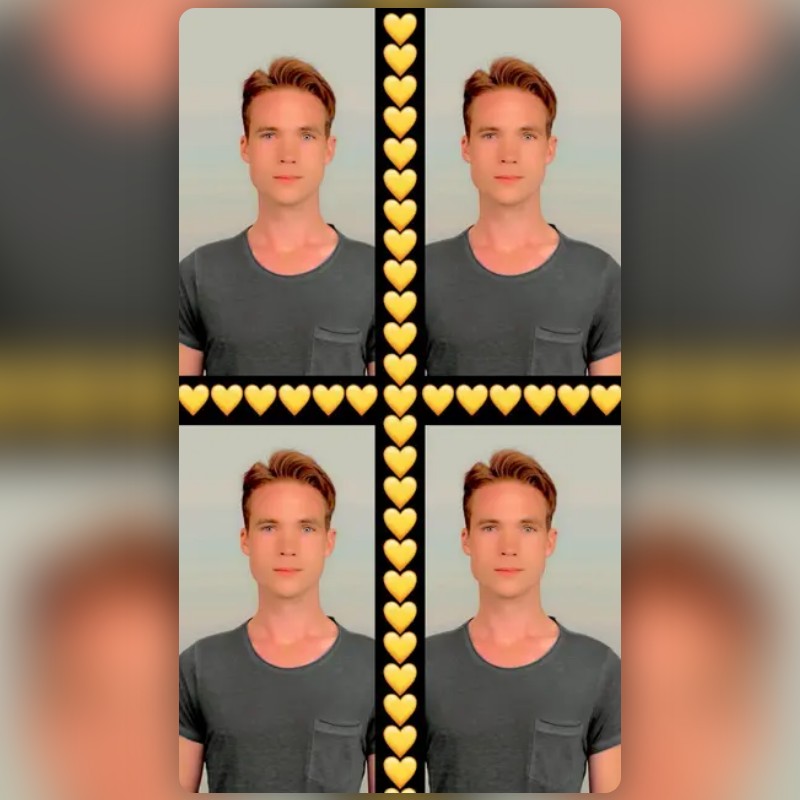 YELLOW HEARTY Filter by محمد | Snapchat Lenses