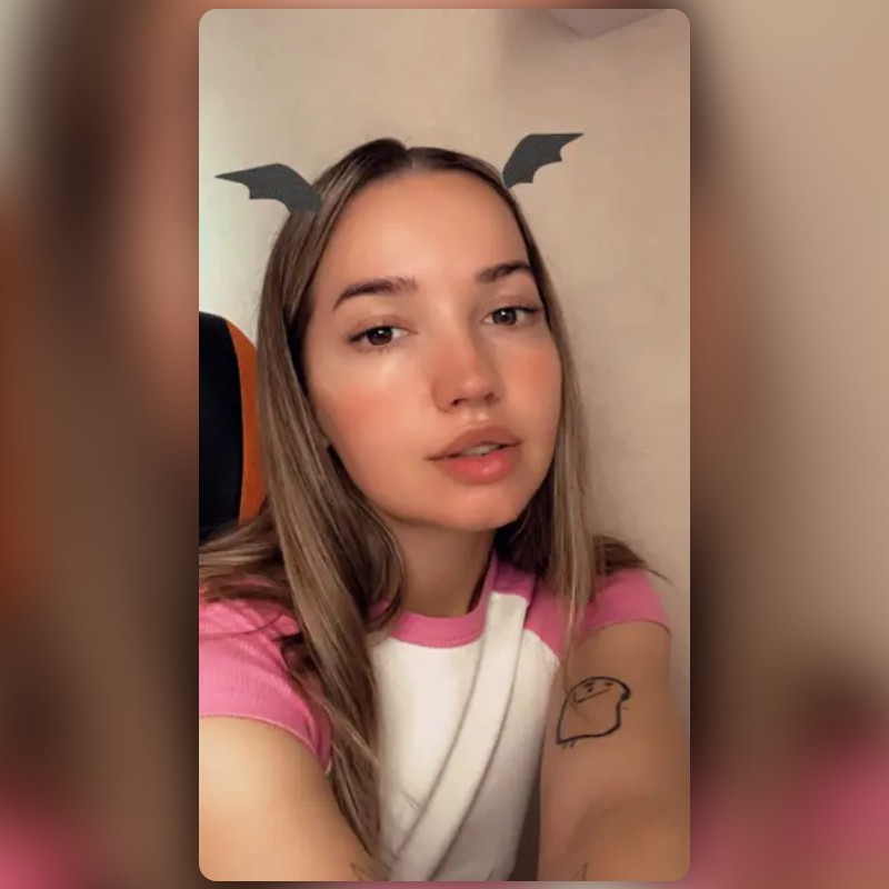 Baby bat Lens by Sasha Soul Art - Snapchat Lenses and Filters