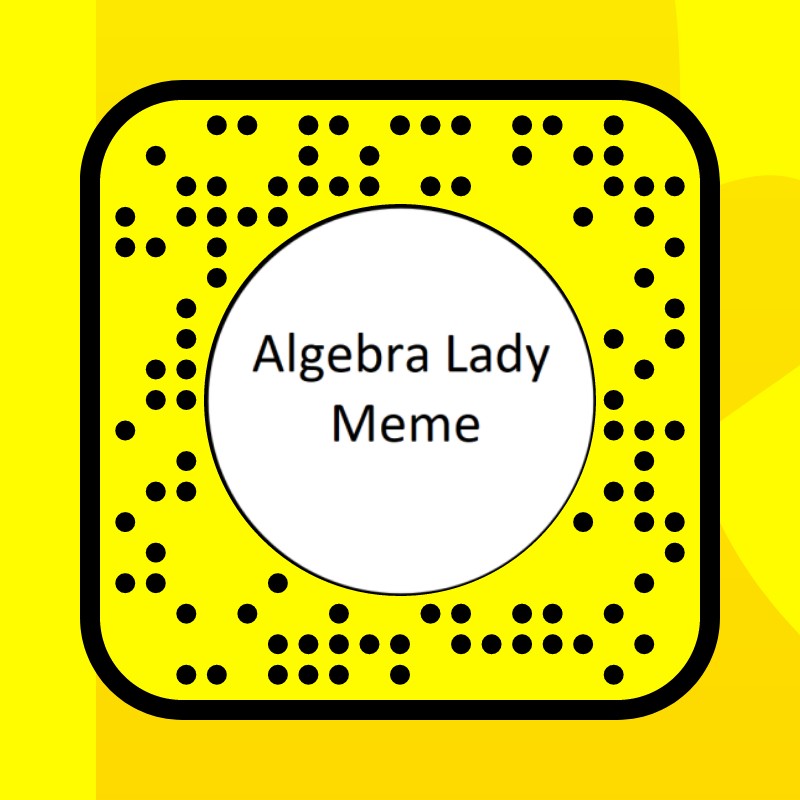 Algebra Lady Meme Filter by Colin Ames | Snapchat Lenses