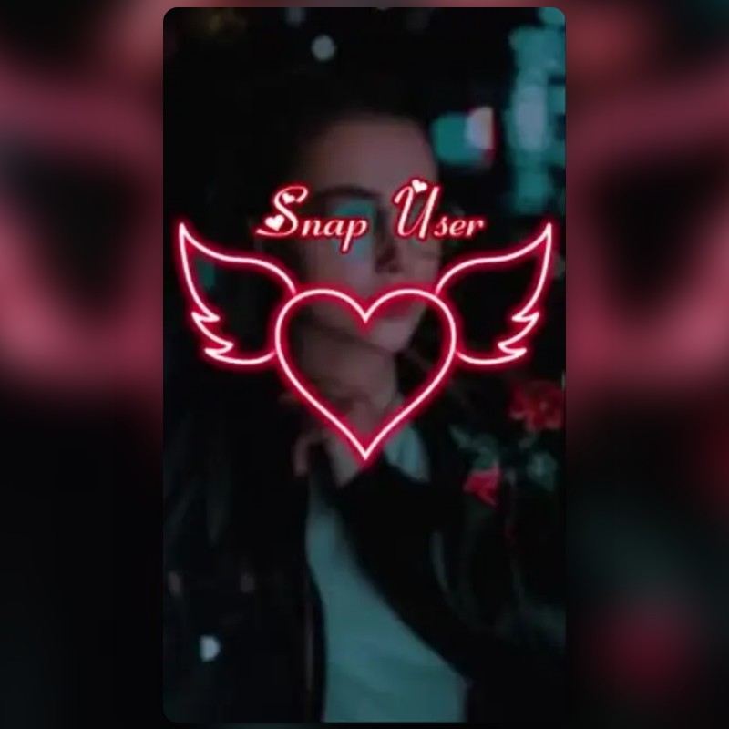 Devil Heart Name Lens by Sunny Bahadurpuria🎥 - Snapchat Lenses and Filters
