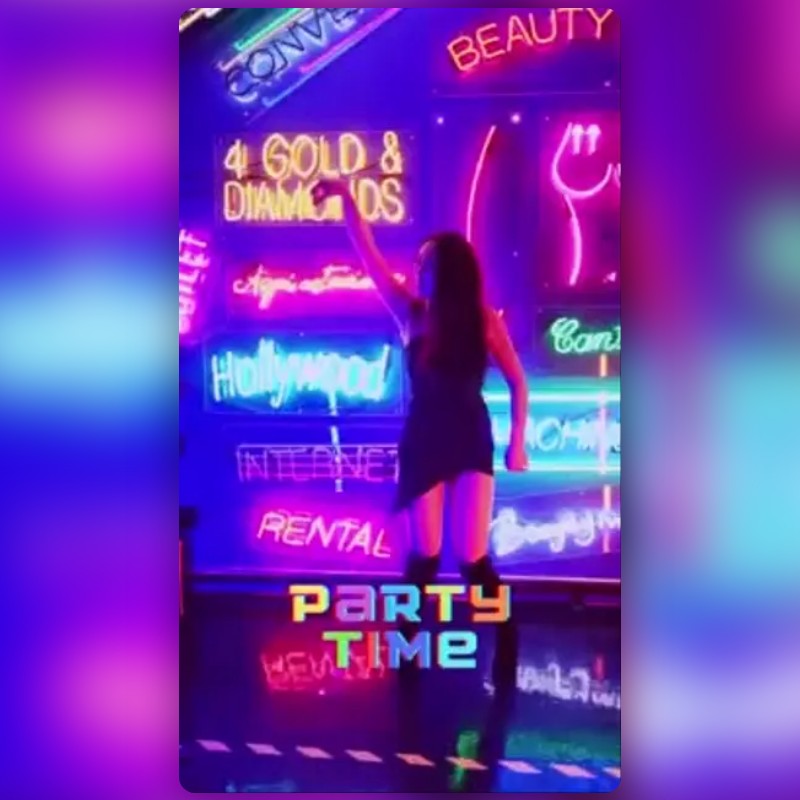 Party Light Lens by HB - Snapchat Lenses and Filters
