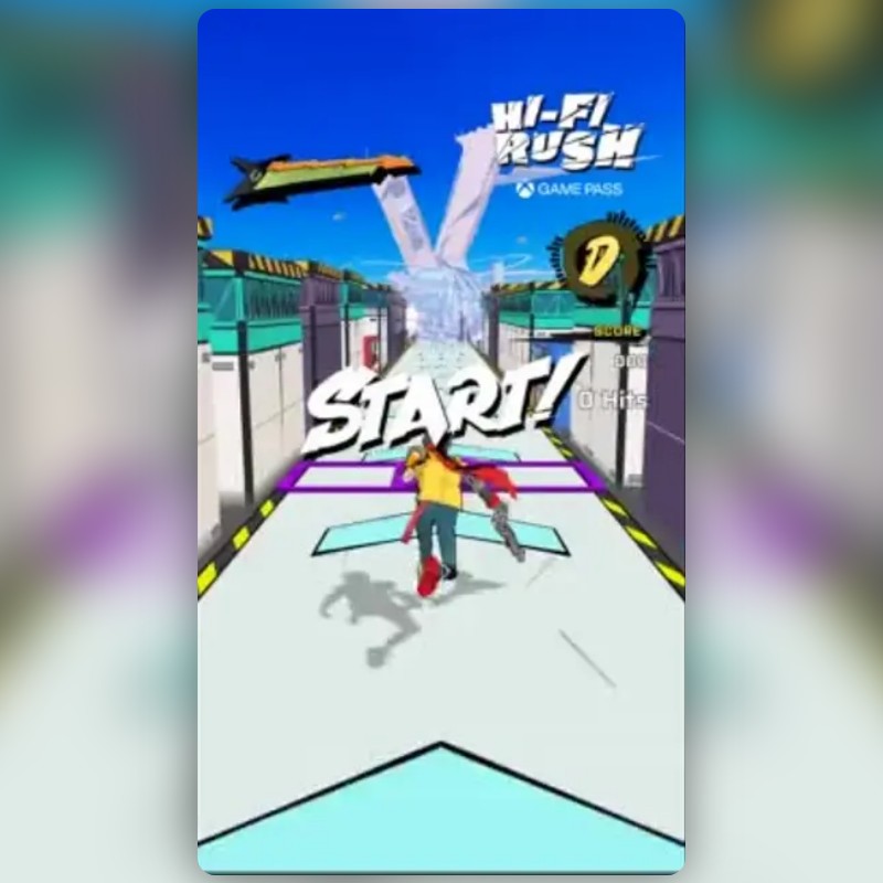 Hi Fi RUSH Runner Filter by Xbox | Snapchat Lenses