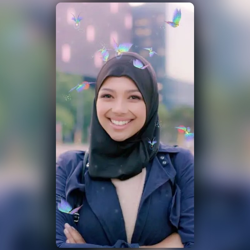 Gentle Butterflies Lens by Snapchat - Snapchat Lenses and Filters