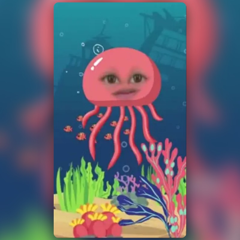 Jellyfish Face Lens by Anastasia Berliana - Snapchat Lenses and Filters