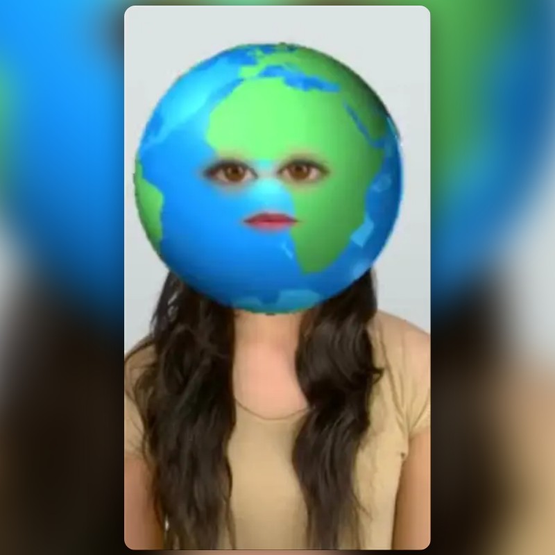 Planet Earth Face Lens by Danielle Grace - Snapchat Lenses and Filters