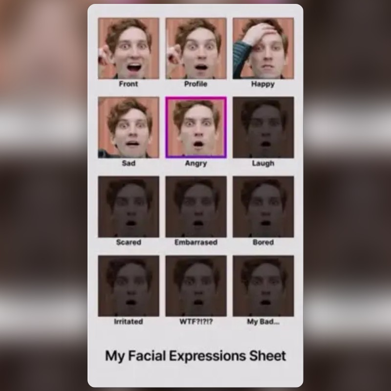 Facial Expressions Filter by Aoe | Snapchat Lenses