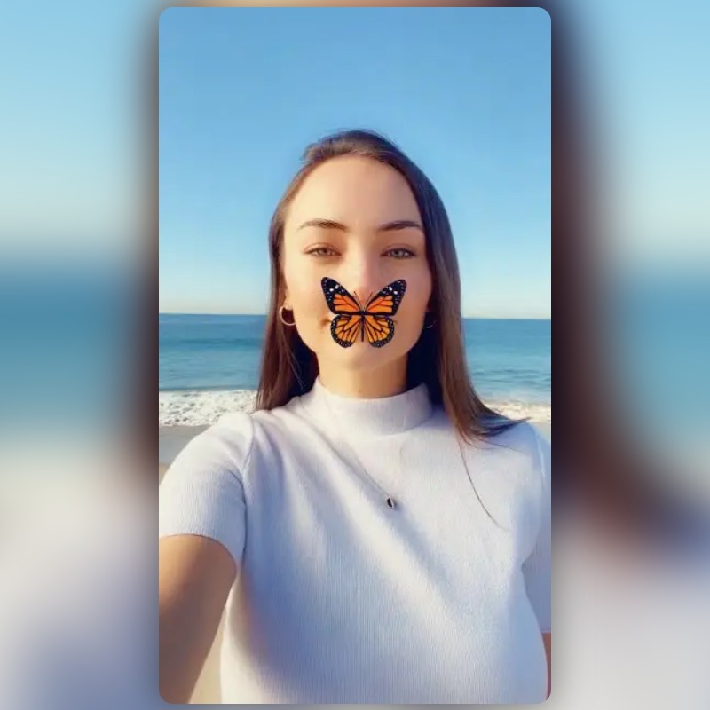 Cute Butterfly Lens by Snapchat - Snapchat Lenses and Filters