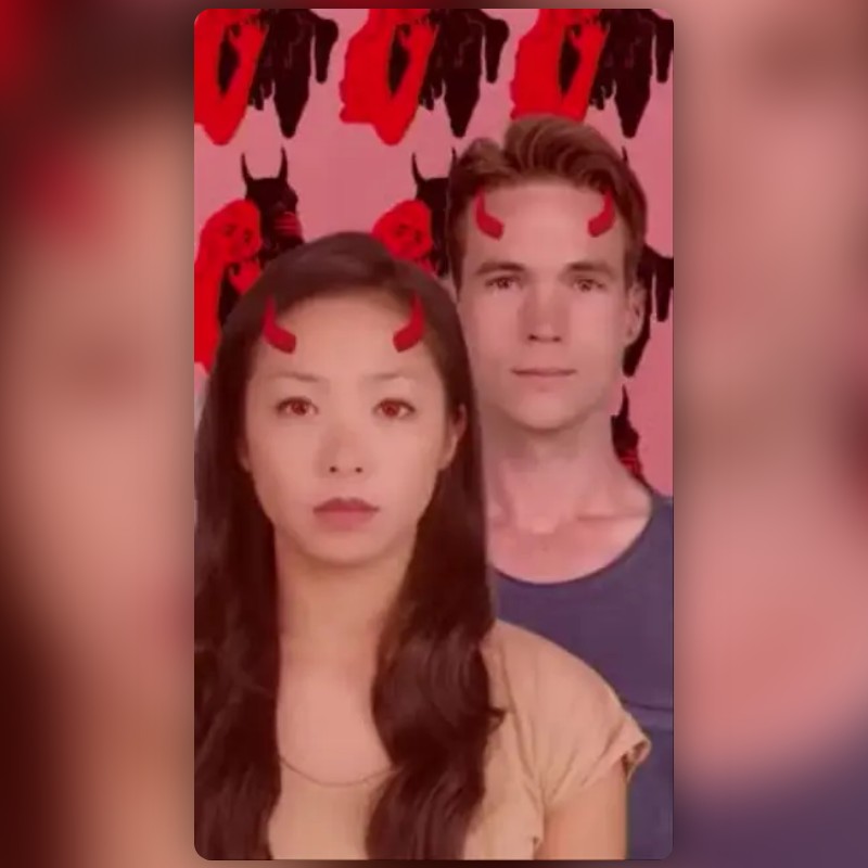 Devil Face Lens by Bazzz ⚡️ - Snapchat Lenses and Filters