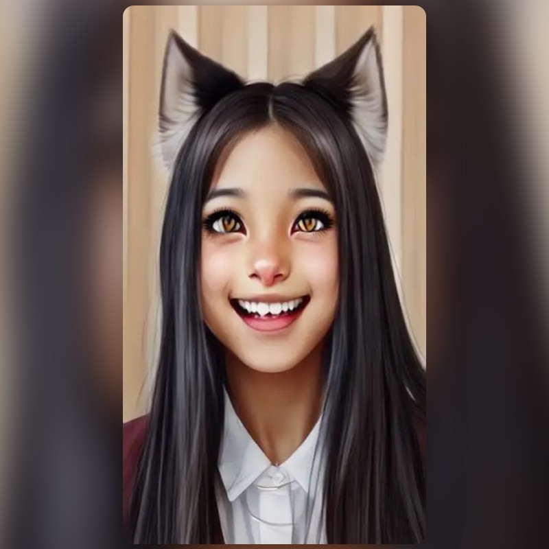 Cartoon Neko Mimi Filter by Snapchat | Snapchat Lenses