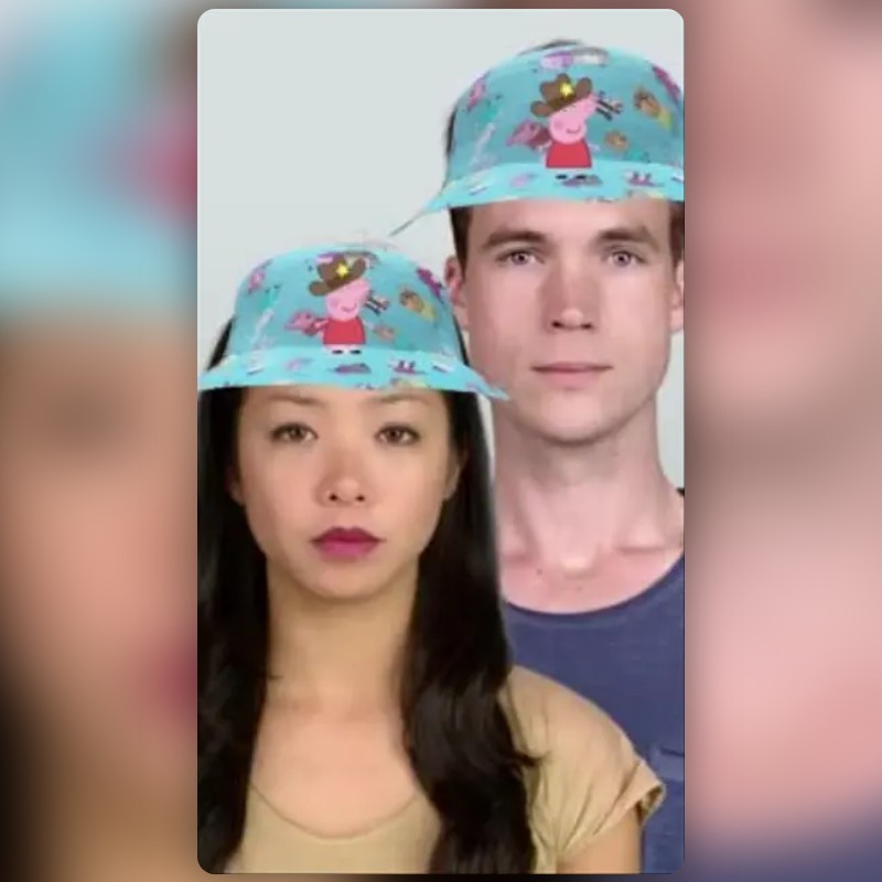 Peppa Pig Hat Lens by dinsideofmymind - Snapchat Lenses and Filters