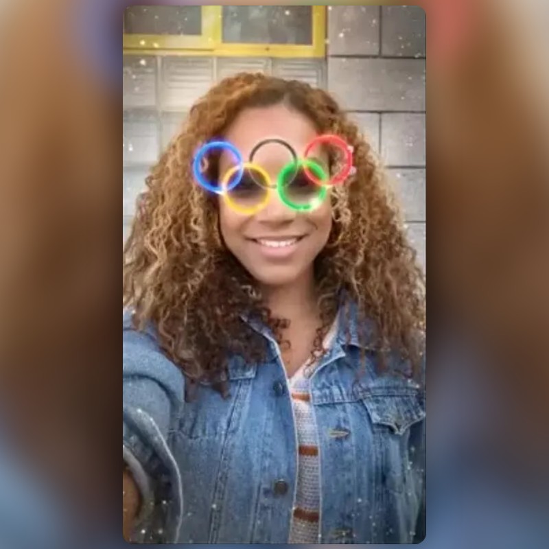 Olympic Neon Glass Lens - Snapchat Lenses and Filters