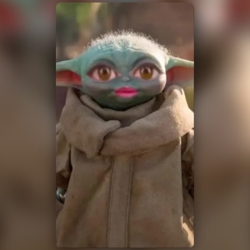 Baby-Yoda-Face Lens by Emilian - Snapchat Lenses and Filters