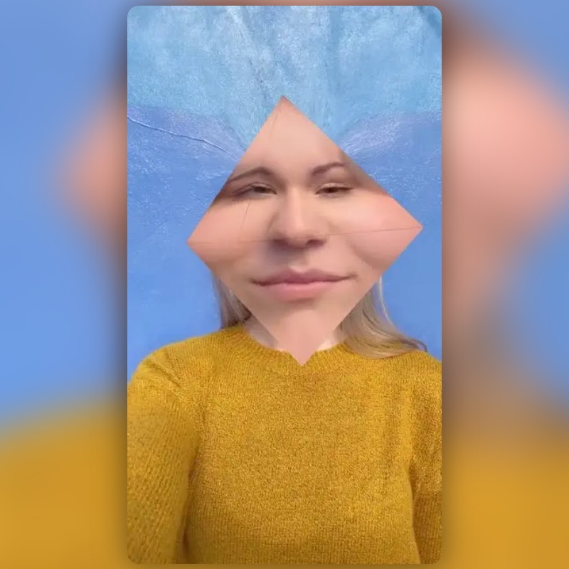 เลนส์ 3D Figure Head สร้างโดย Snapchat - เลนส์และฟิลเตอร์ Snapchat