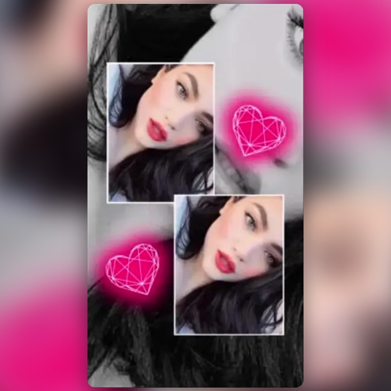 Neon Heart Frame Filter by Sunny Bahadurpuria🎥 | Snapchat Lenses