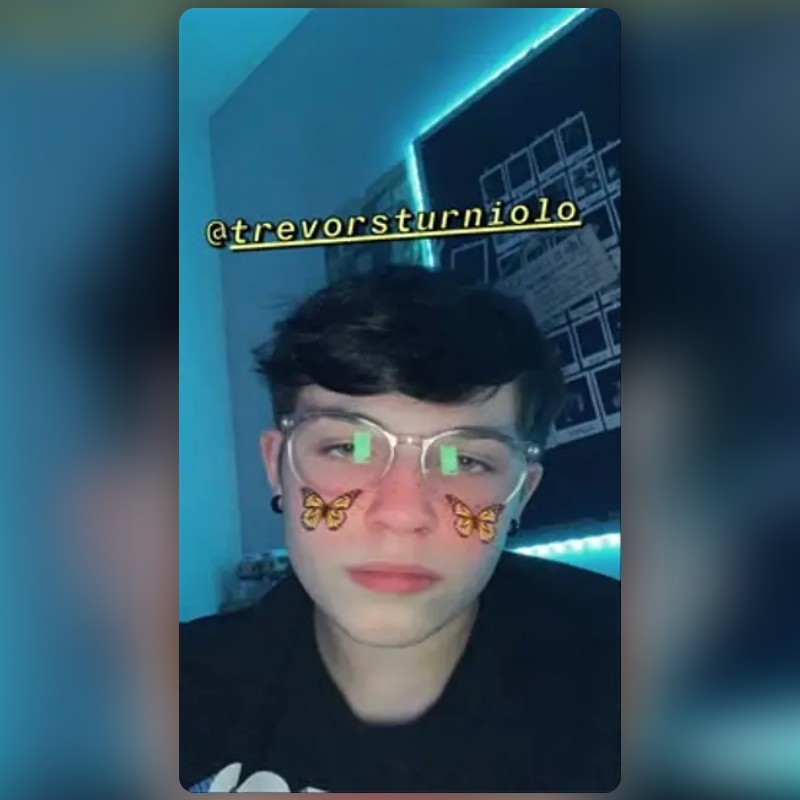 Yellow Butterfly Filter by Nicolas Sturniolo :) | Snapchat Lenses