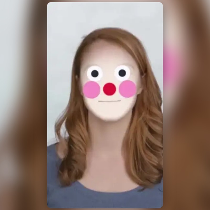 flushed clown Filter by Bruno | Snapchat Lenses