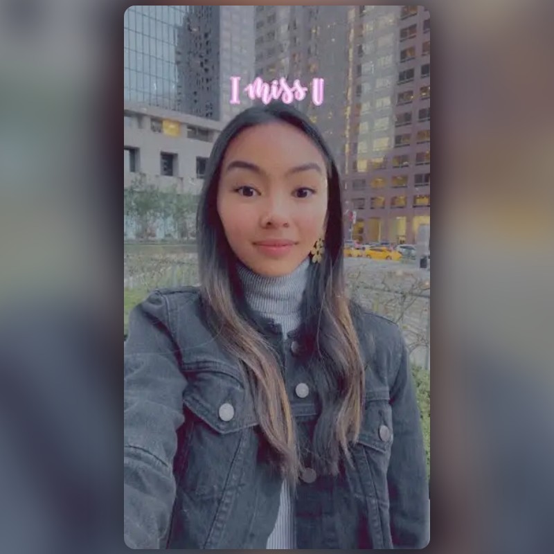 I Miss You Filter by Snapchat | Snapchat Lenses