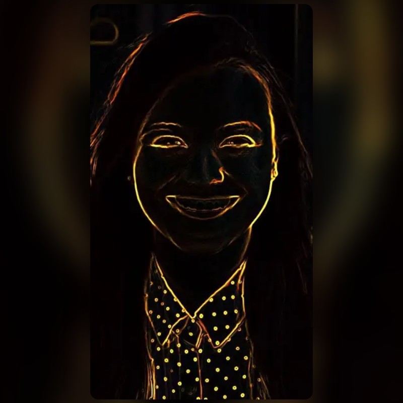 Black&Yellow Shader Lens by Snapchat - Snapchat Lenses and Filters