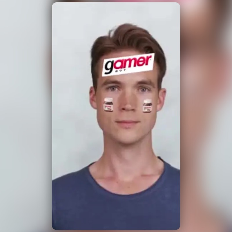 Gamer Boy Nutella Lens by yung.po - Snapchat Lenses and Filters