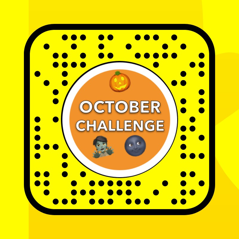 OCTOBER CHALLENGE Lens by Slide Up App😂💕 - Snapchat Lenses and Filters