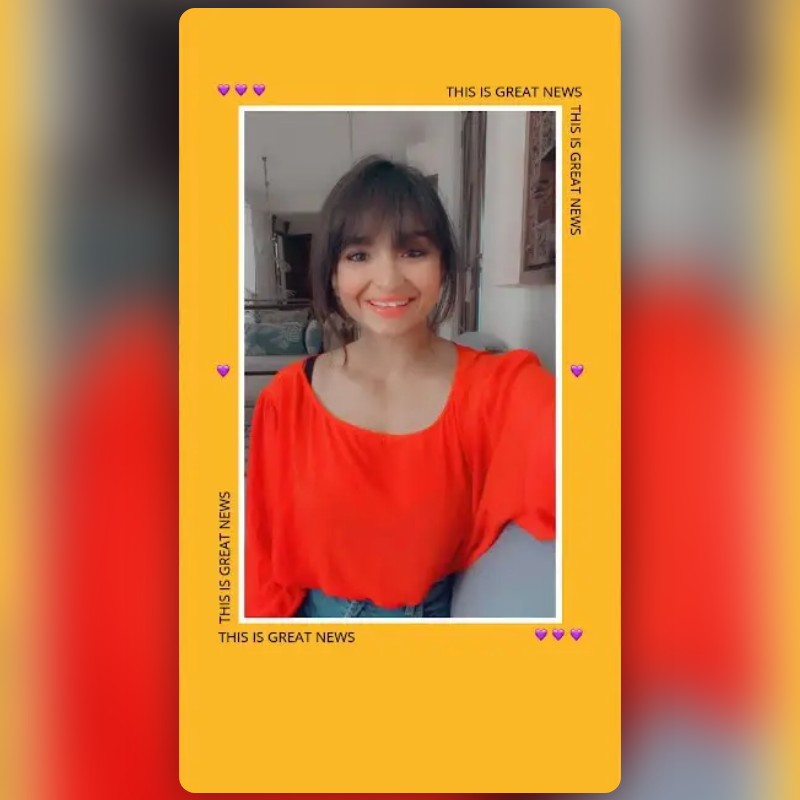 Yellow Frame Filter by Snapchat | Snapchat Lenses