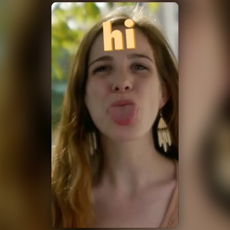 Forehead Text Filter by dombeef | Snapchat Lenses