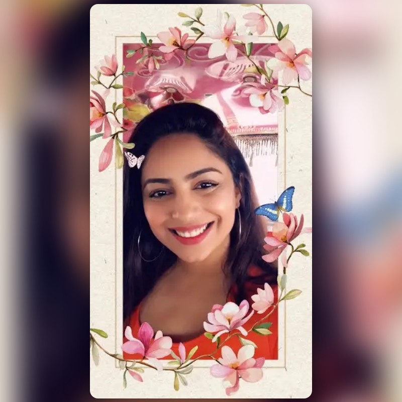 Tender Flowers Frame Lens by Snapchat - Snapchat Lenses and Filters